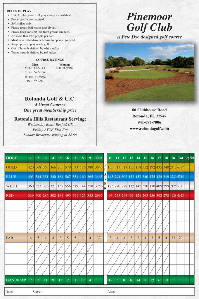 Pinemoor Golf Course - Rotonda Golf and Country Club